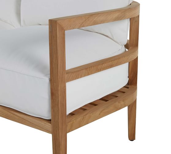 Oxeia FSC® Teak Outdoor Loveseat | Pottery Barn