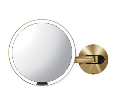 Simplehuman® Wall Mounted Sensor LED Makeup Mirror | Pottery Barn