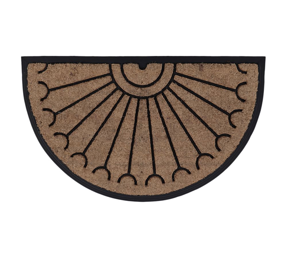 Half Round Sunburst Doormat | Pottery Barn
