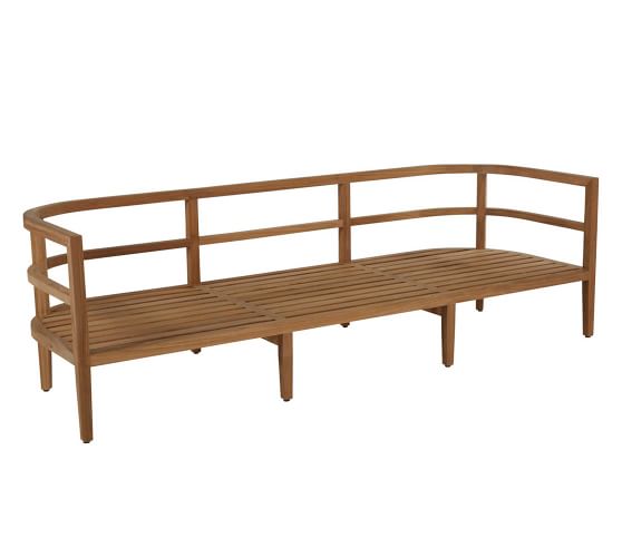 Oxeia Teak Outdoor Sofa | Pottery Barn
