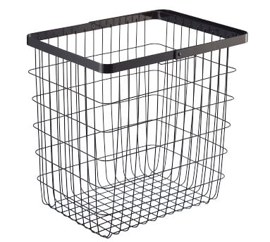 Yamazaki Rectangular Wire Laundry Basket | Pottery Barn