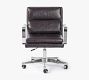 Jace Leather Swivel Desk Chair | Pottery Barn