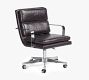 Jace Leather Swivel Desk Chair | Pottery Barn