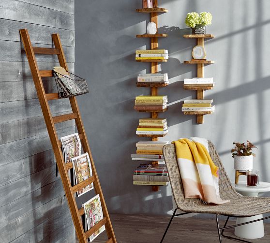 Andrea Ladder With Storage Boxes | Pottery Barn