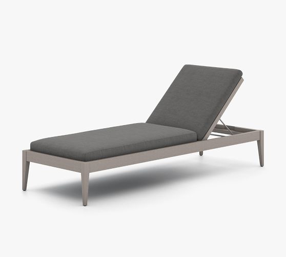 Punta Mita FSC® Teak Single Chaise Lounge | Pottery Barn