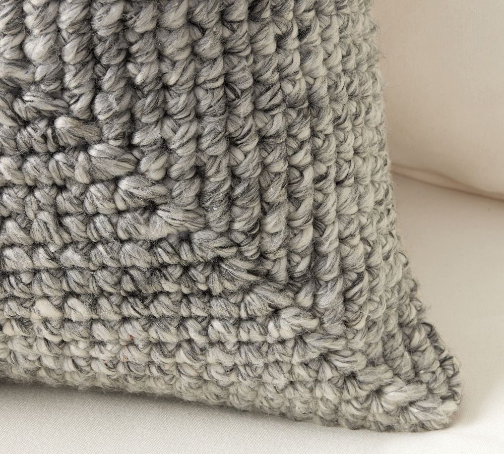 Rhade Textured Outdoor Throw Pillow | Pottery Barn
