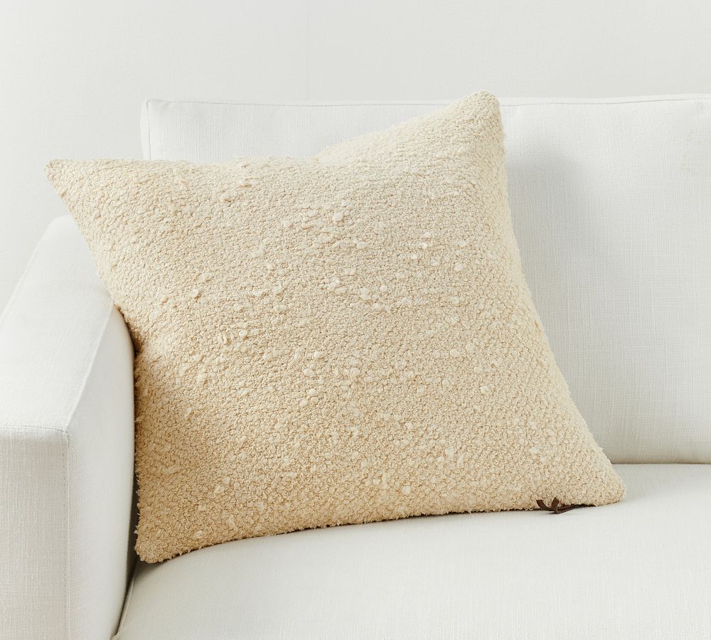 Cotton Textured Throw Pillow | Pottery Barn