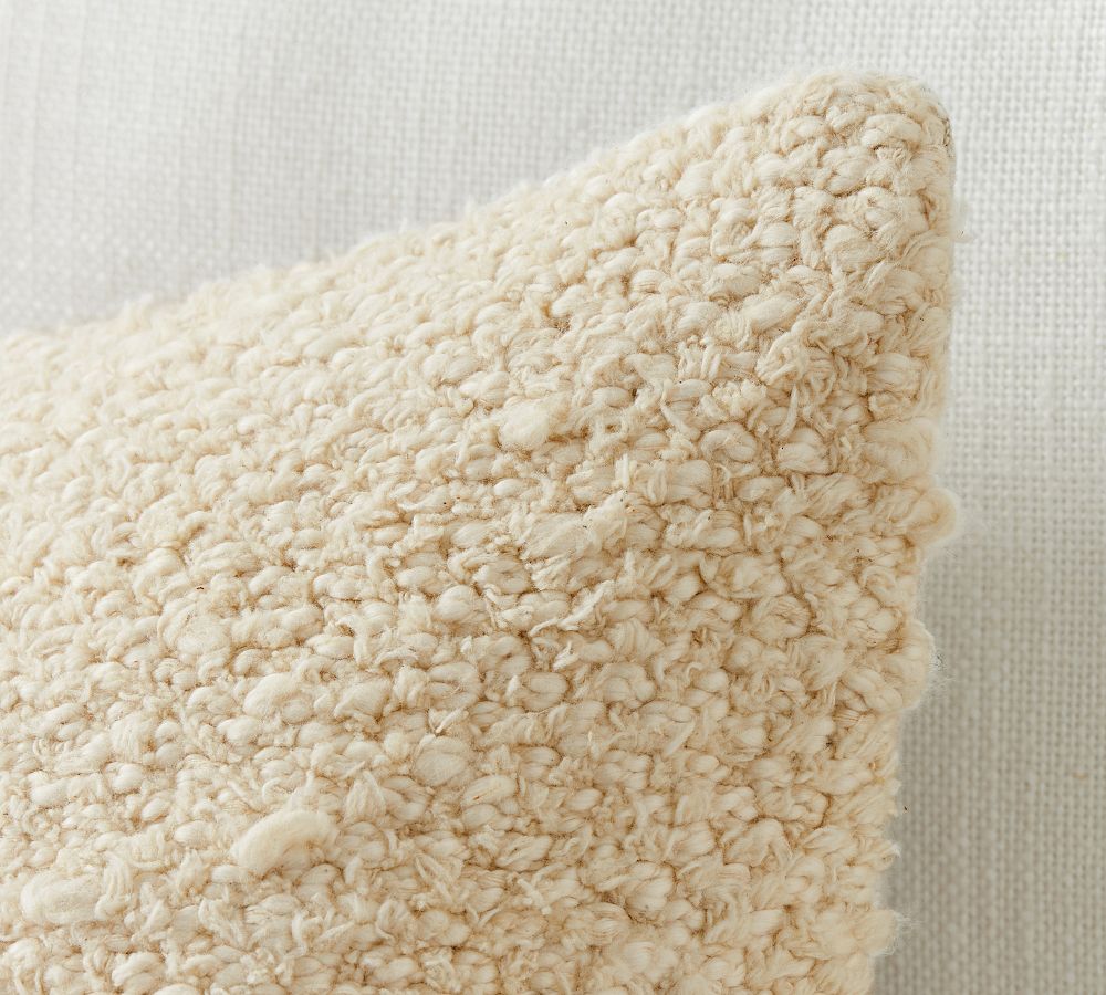 Cotton Textured Throw Pillow | Pottery Barn