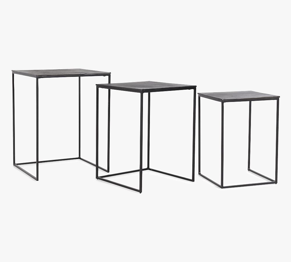 Pepper Metal Square Nesting Tables | Pottery Barn
