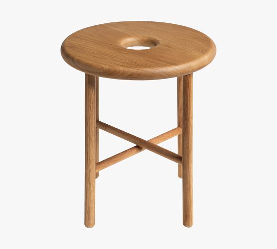 Anya Round Accent Stool | Pottery Barn