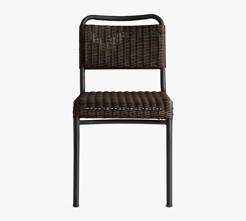 Tulum All-Weather Wicker Stackable Patio Dining Chair | Pottery Barn
