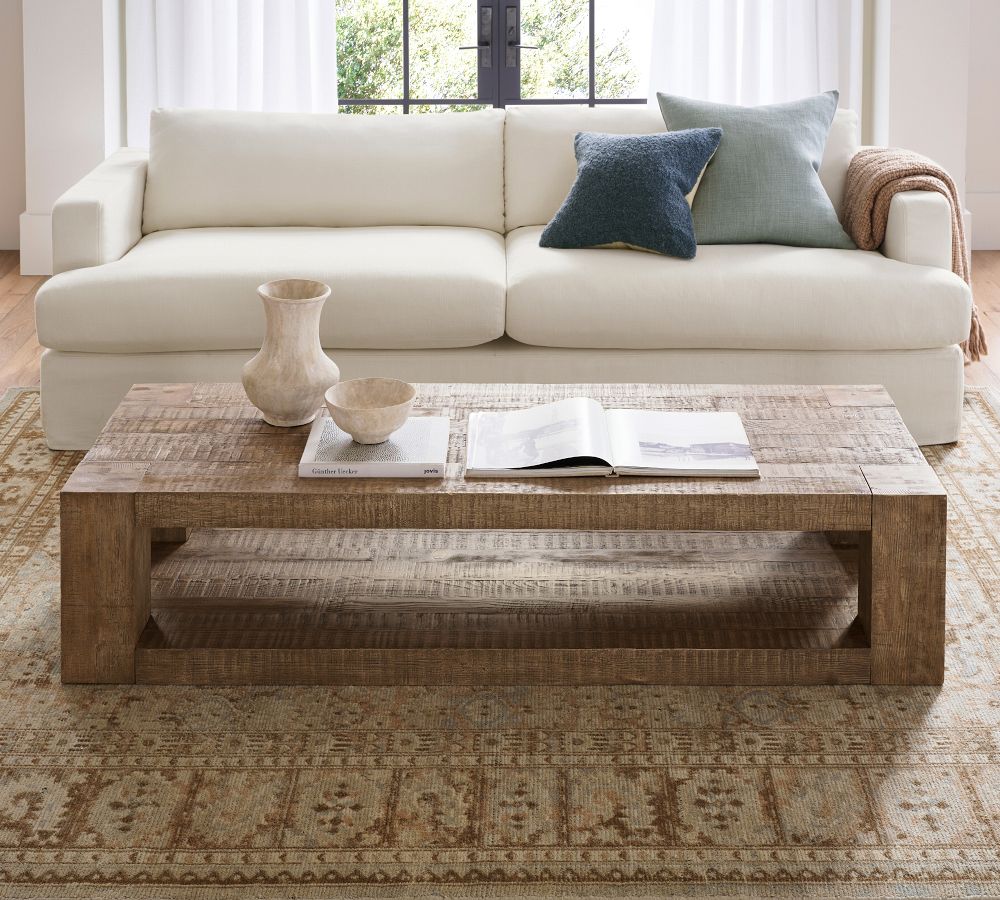 Palisades Rectangular Reclaimed Wood Coffee Table | Pottery Barn