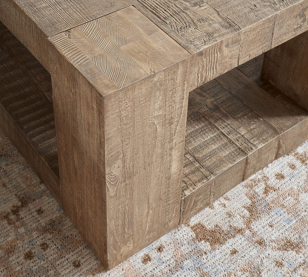 Palisades Rectangular Reclaimed Wood Coffee Table | Pottery Barn