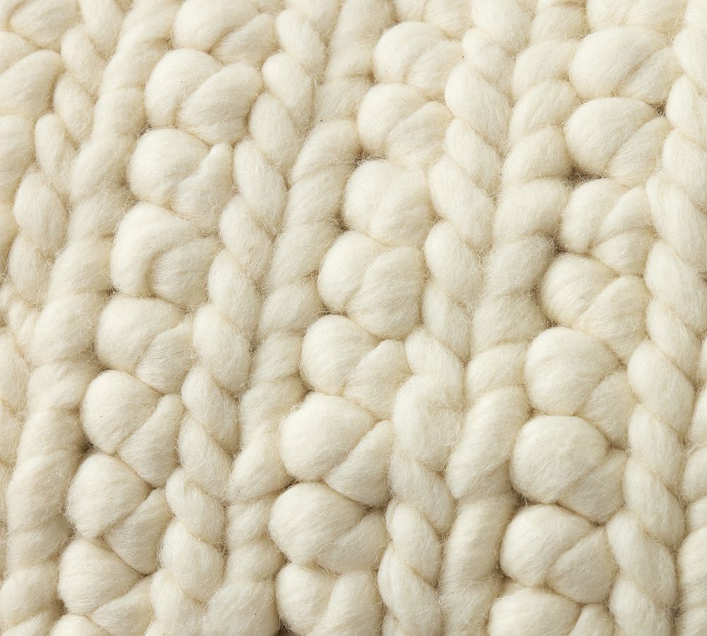 Chunky Knit Textured Pillow | Pottery Barn