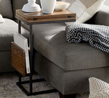 Allen Rectangular Extending C-Table | Pottery Barn