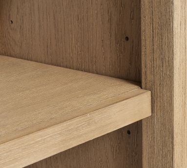 Dillon Long Low Console Bookcase | Pottery Barn