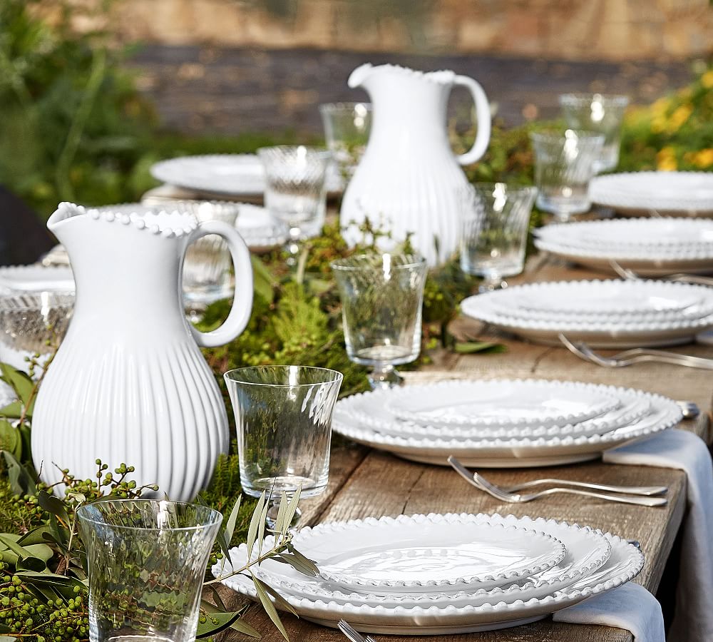 Costa Nova Pearl Stoneware Pitcher | Pottery Barn
