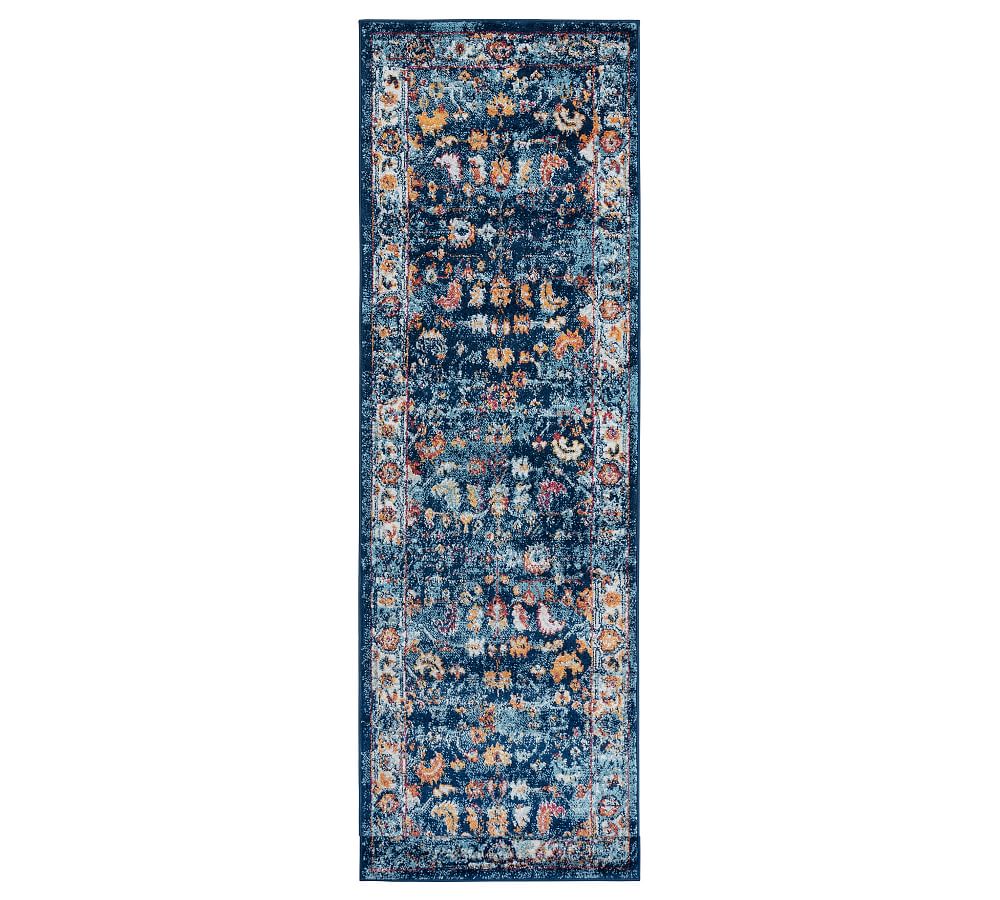 Blue Multi Tiana Synthetic Rug | Patterned Rugs | Pottery Barn