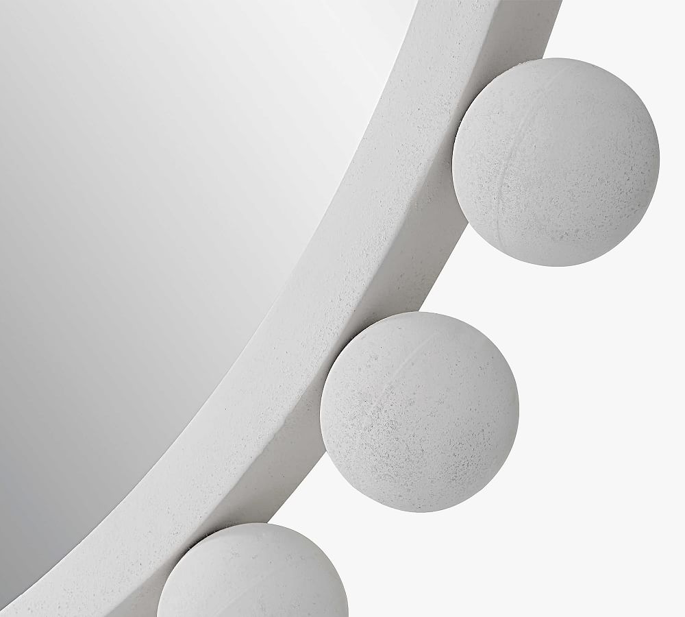 Belle Beaded Round Mirror | Pottery Barn