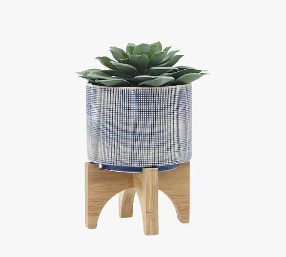 Footed Textured Planter | Pottery Barn