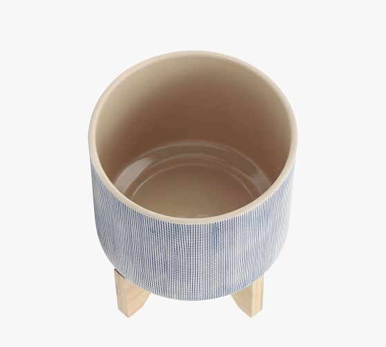 Footed Textured Planter | Pottery Barn