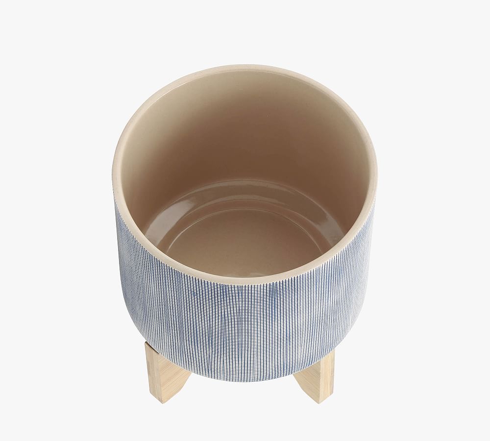 Footed Textured Planter | Pottery Barn