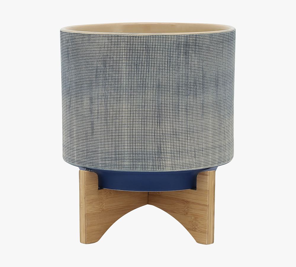 Footed Textured Planter | Pottery Barn