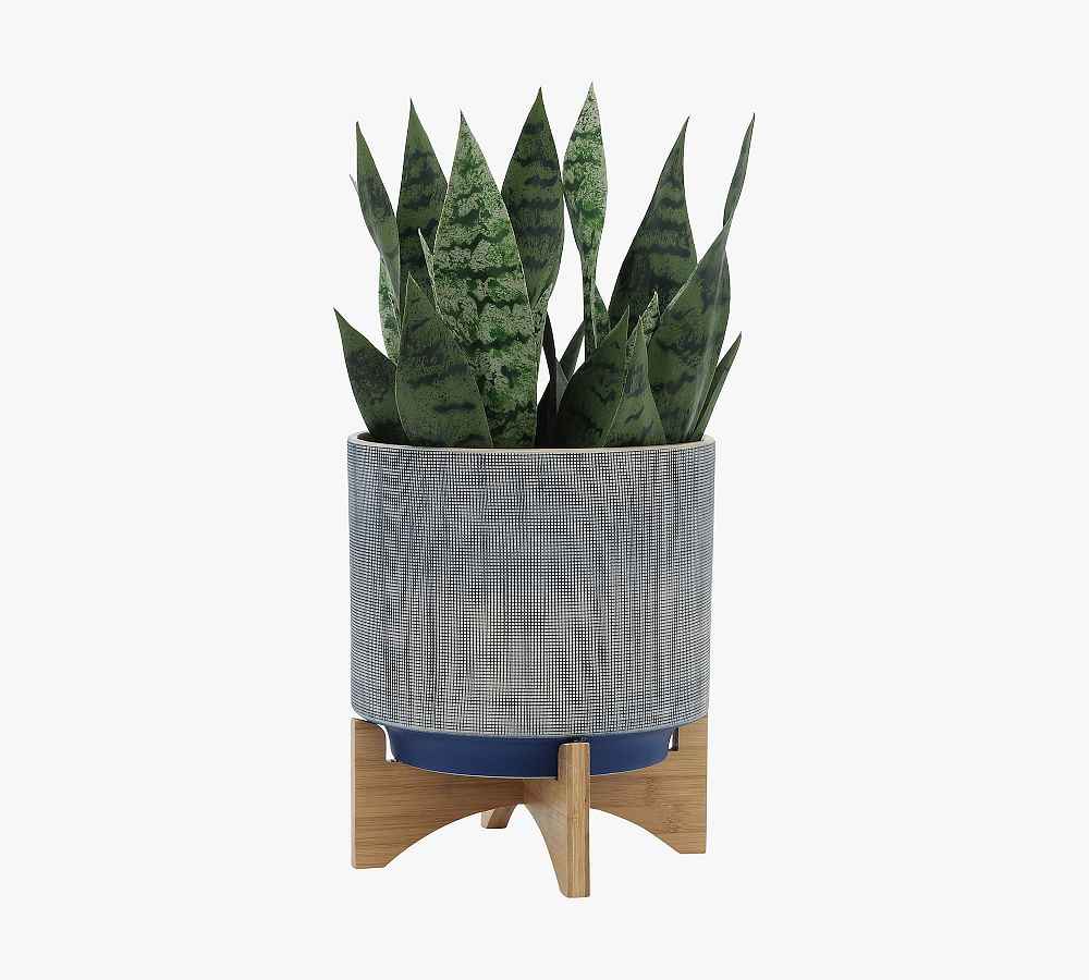 Footed Textured Planter | Pottery Barn