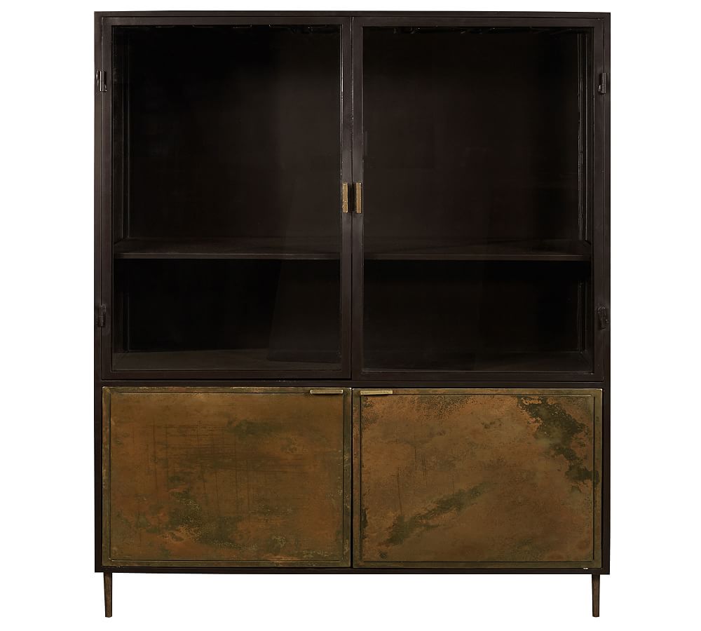 Metalli Metal Bar Cabinet | Pottery Barn