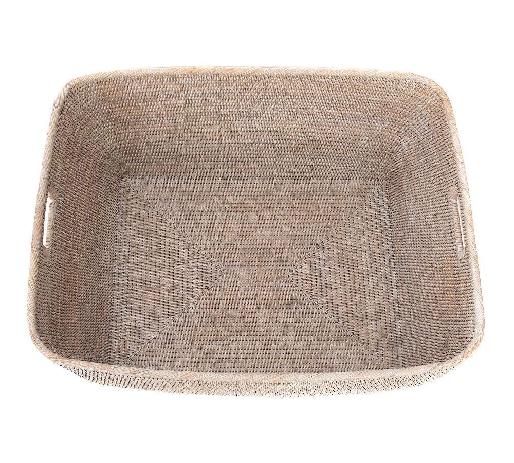Tava Handwoven Rattan Family Basket | Pottery Barn