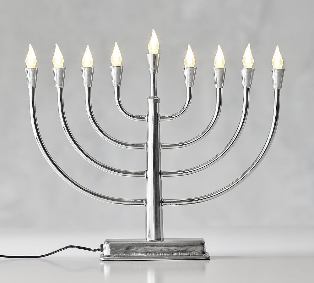 Lit Menorah | Pottery Barn