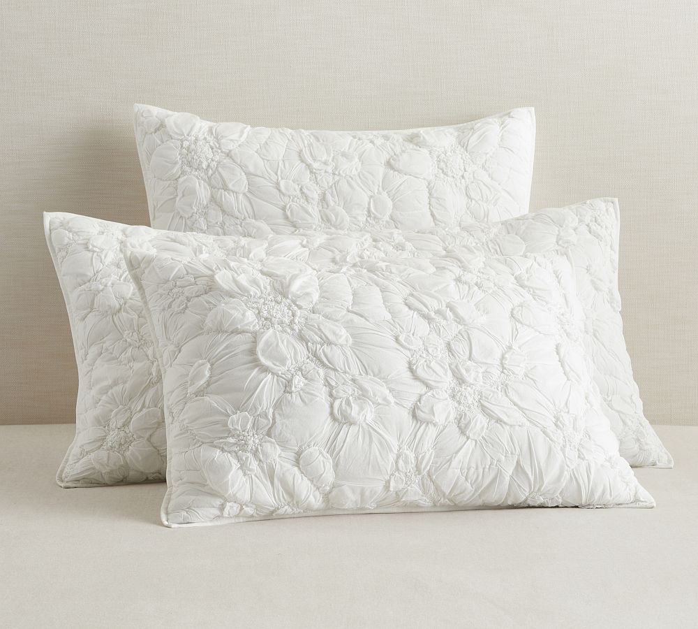 Monique Lhuillier Marguerite Quilted Sham | Pottery Barn