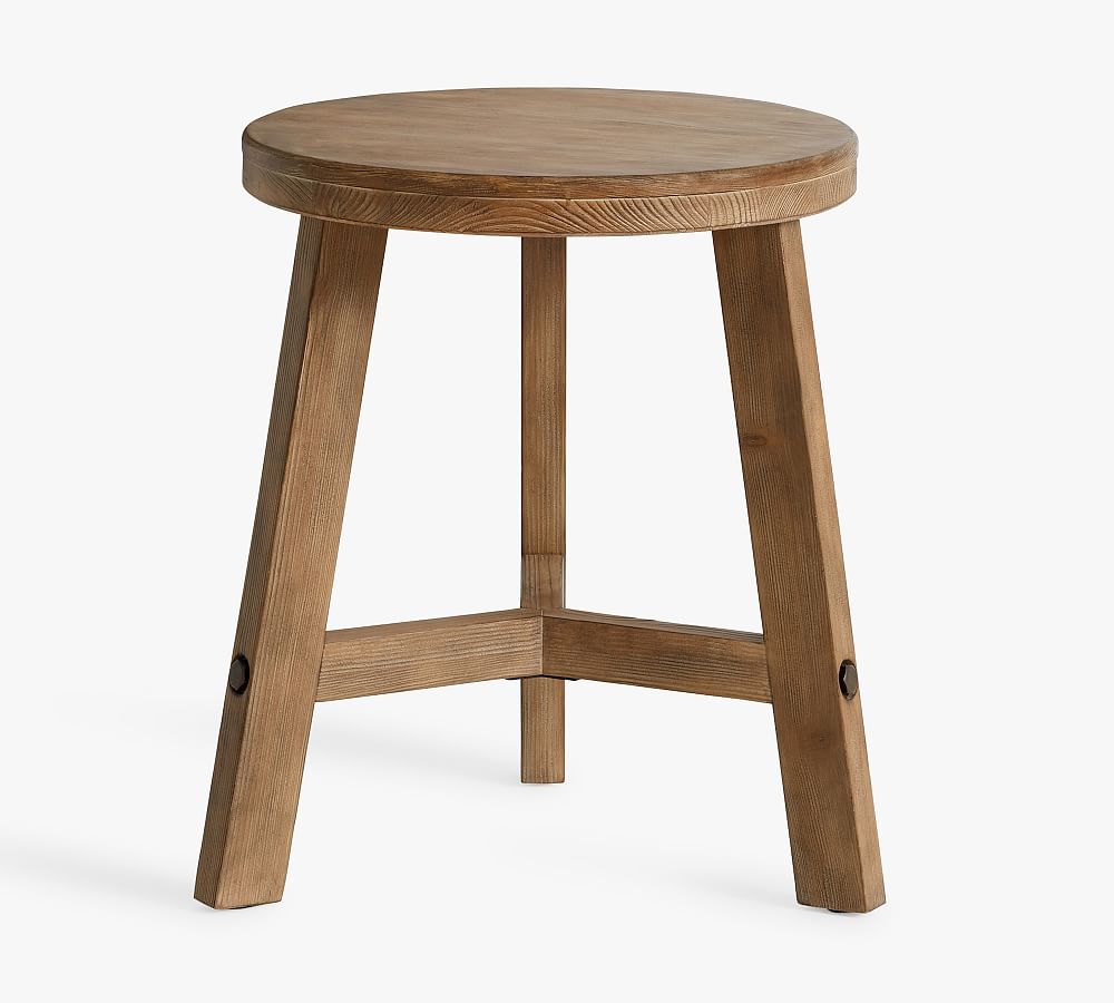 Rustic Farmhouse Round Side Table | Pottery Barn