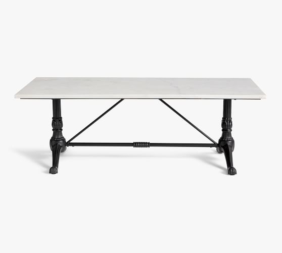 Rae Rectangular Marble Coffee Table | Pottery Barn