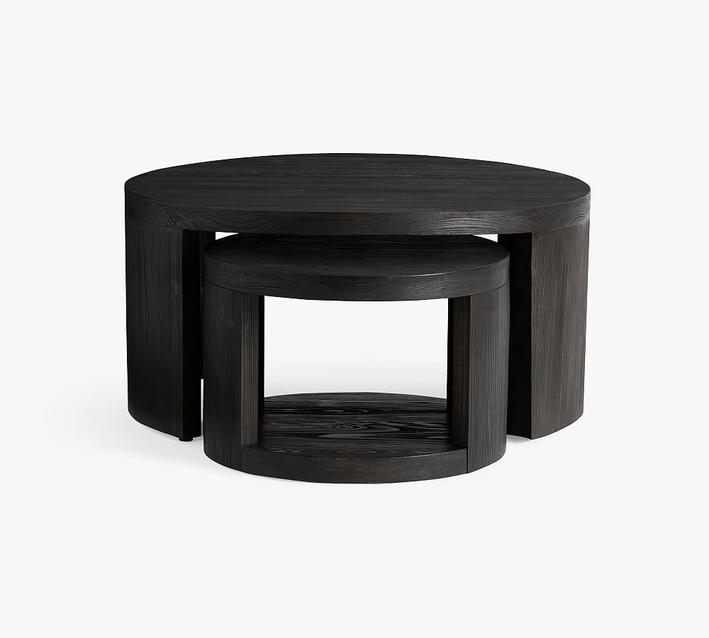 Folsom Round Nesting Coffee Table | Pottery Barn