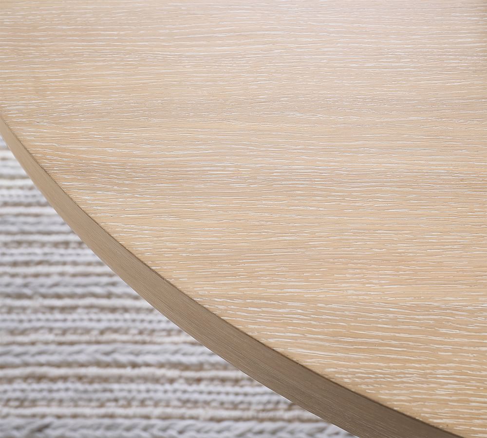 Modern Farmhouse Round Pedestal Extending Dining Table | Pottery Barn