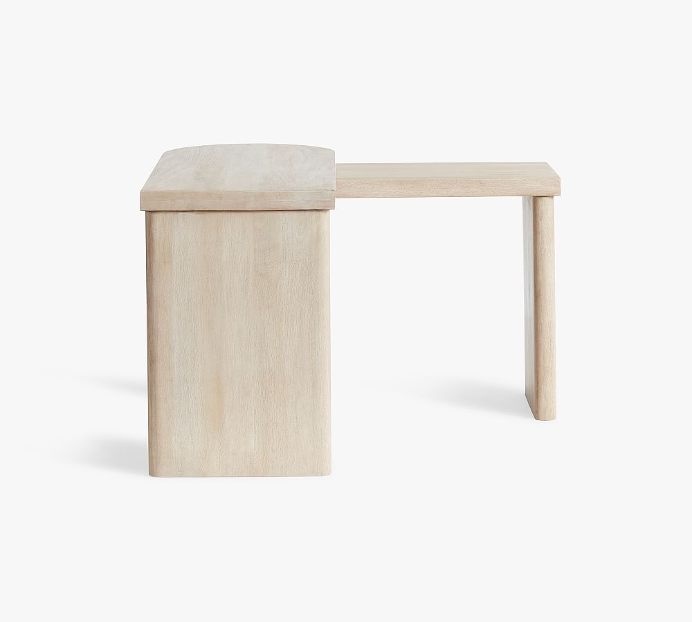 Cayman L-Shape Rotating Desk | Pottery Barn