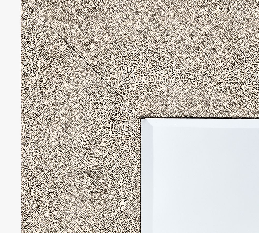 Faux Shagreen Rectangular Mirror | Pottery Barn
