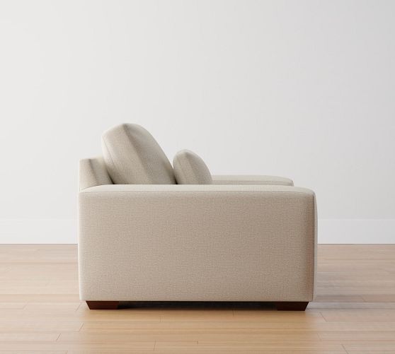 Big Sur Square Arm Deep Seat Upholstered Armchair | Pottery Barn