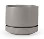 Modern Gray Ceramic Planter | Pottery Barn