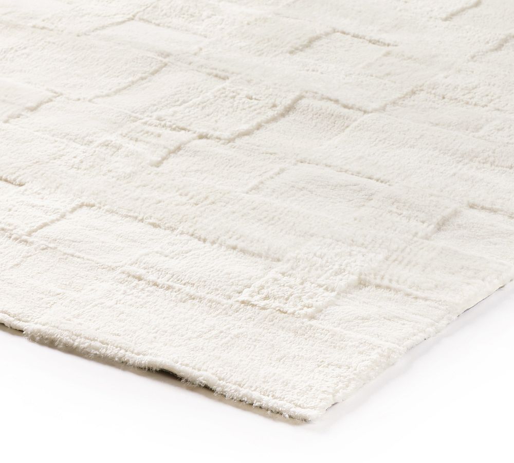 Gretel Patchwork Shearling Hide Rug | Pottery Barn