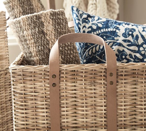 Austin Handwoven Oversized Basket | Pottery Barn