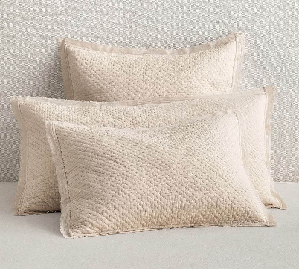 Melange Handcrafted Cotton Quilted Sham | Pottery Barn