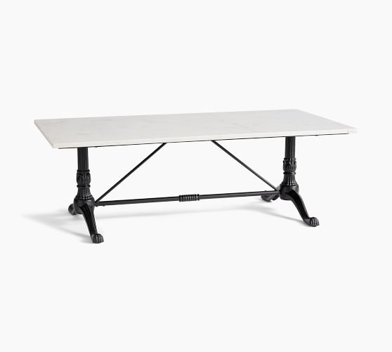 Rae Rectangular Marble Coffee Table | Pottery Barn