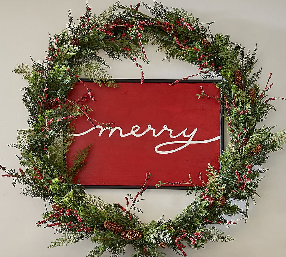 Merry Sign Wall Art | Pottery Barn