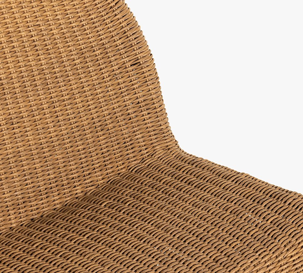 Encinitas 50" Wicker Outdoor Dining Bench | Pottery Barn