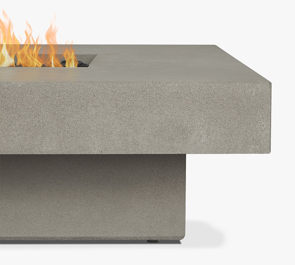 Chrisley 60" Low Rectangular Propane Fire Table | Pottery Barn