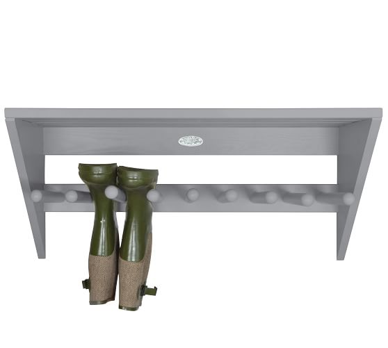 Potters Wooden Wall-Mounted Boot Rack | Pottery Barn