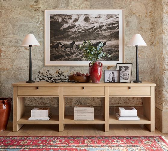 Lincoln Metal Console Lamp | Pottery Barn