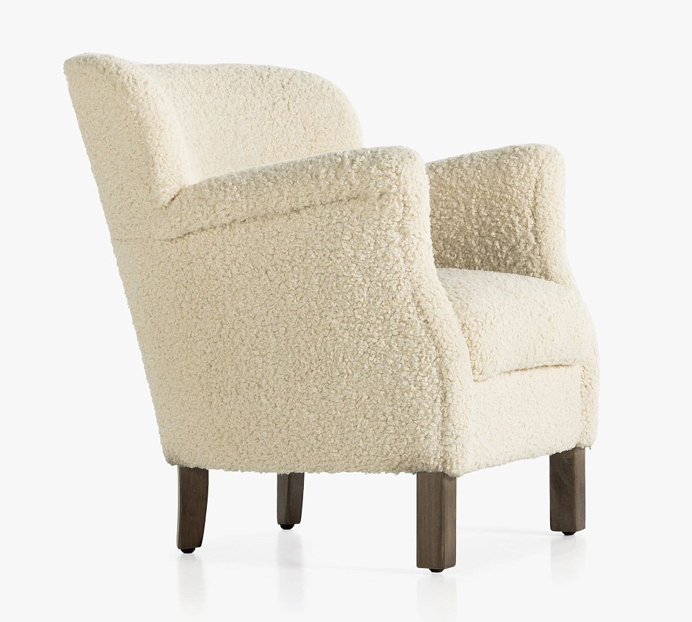 Callie Upholstered Wingback Armchair | Pottery Barn